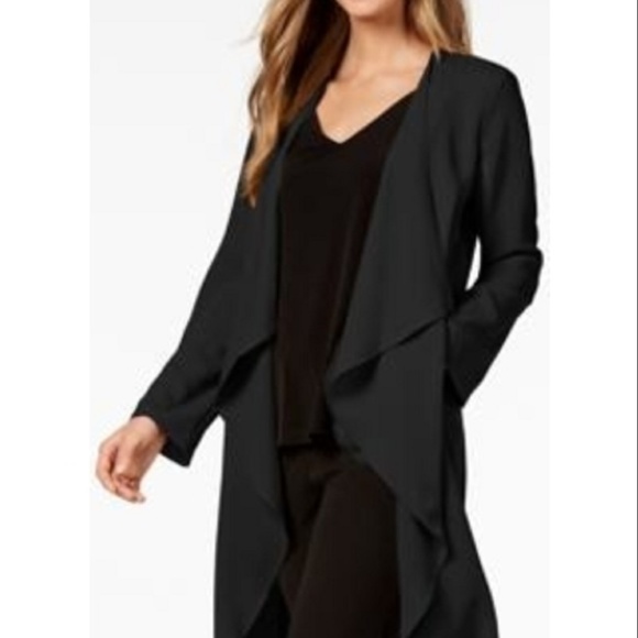 Nine West | Jackets & Coats | Nine West Draped Openfront Topper Jacket ...